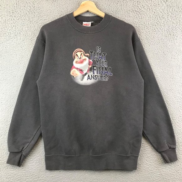 Disney | Sweaters | Vintage Grumpy Disney Is That Your Final Answer ...